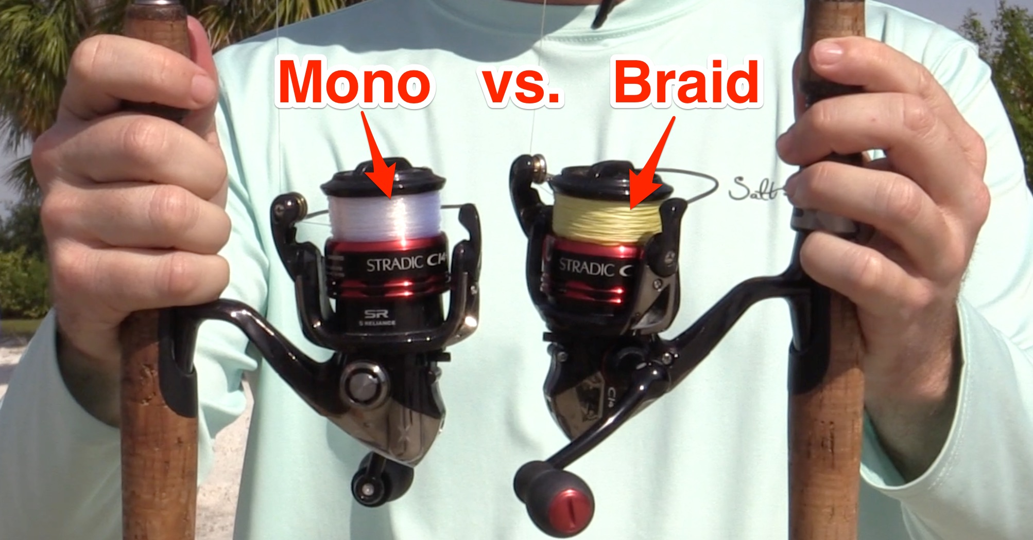 Braid vs. Mono Casting Distance Experiment [Both Light & Heavy Lures]